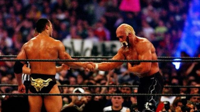 (Almost) 5-Star Match Reviews: The Rock vs. "Hollywood" Hulk Hogan ...