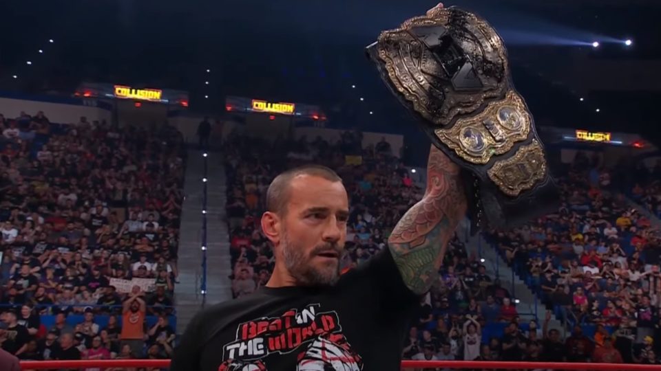 CM Punk Declares "I Am The Real World's Champion" On AEW Collision ...