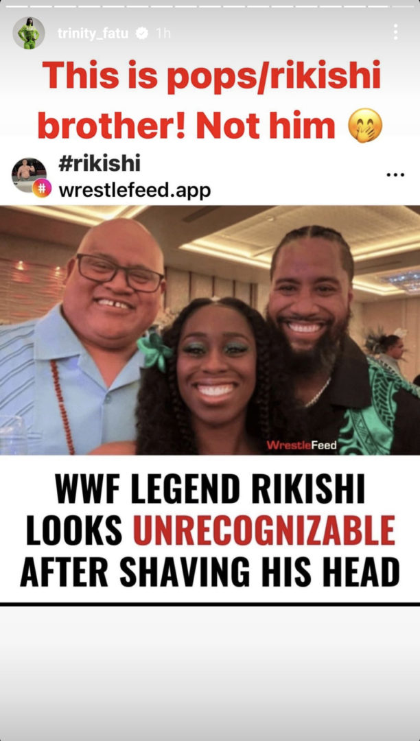 Trinity Fatu Debunks Rumors About Rikishi's Appearance [PHOTO] – TJR ...