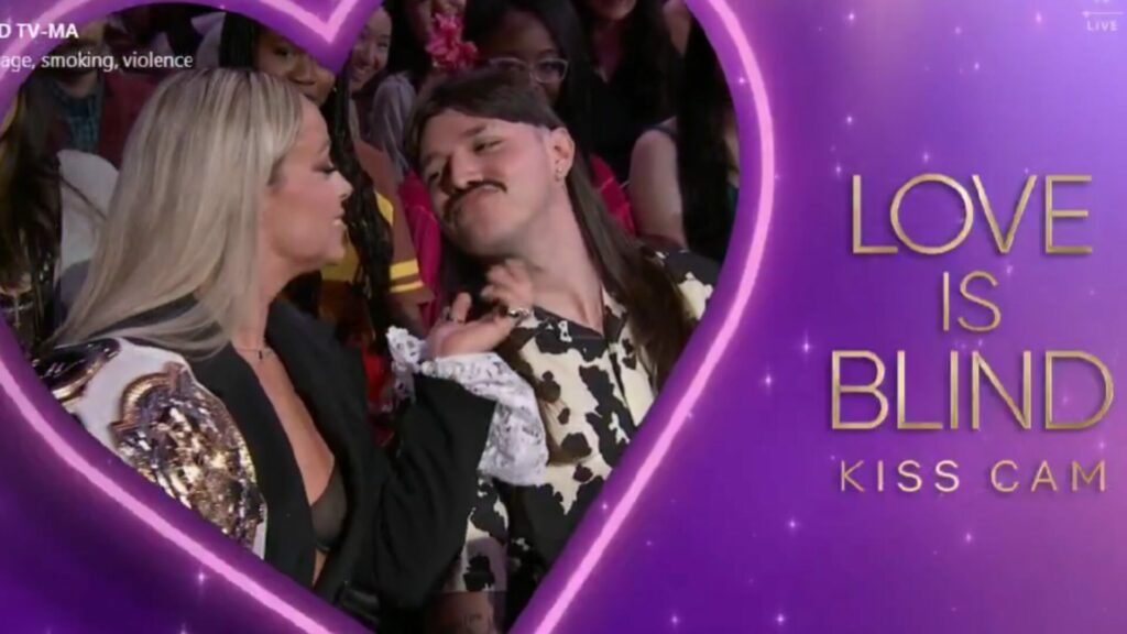 Did Liv Morgan and Dominik Mysterio Have Non-PG Kiss On Love Is Blind Kiss Cam? – TJR Wrestling